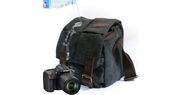 Sac en toile Sac de messager pour hommes et femmes Sac de photographie ...